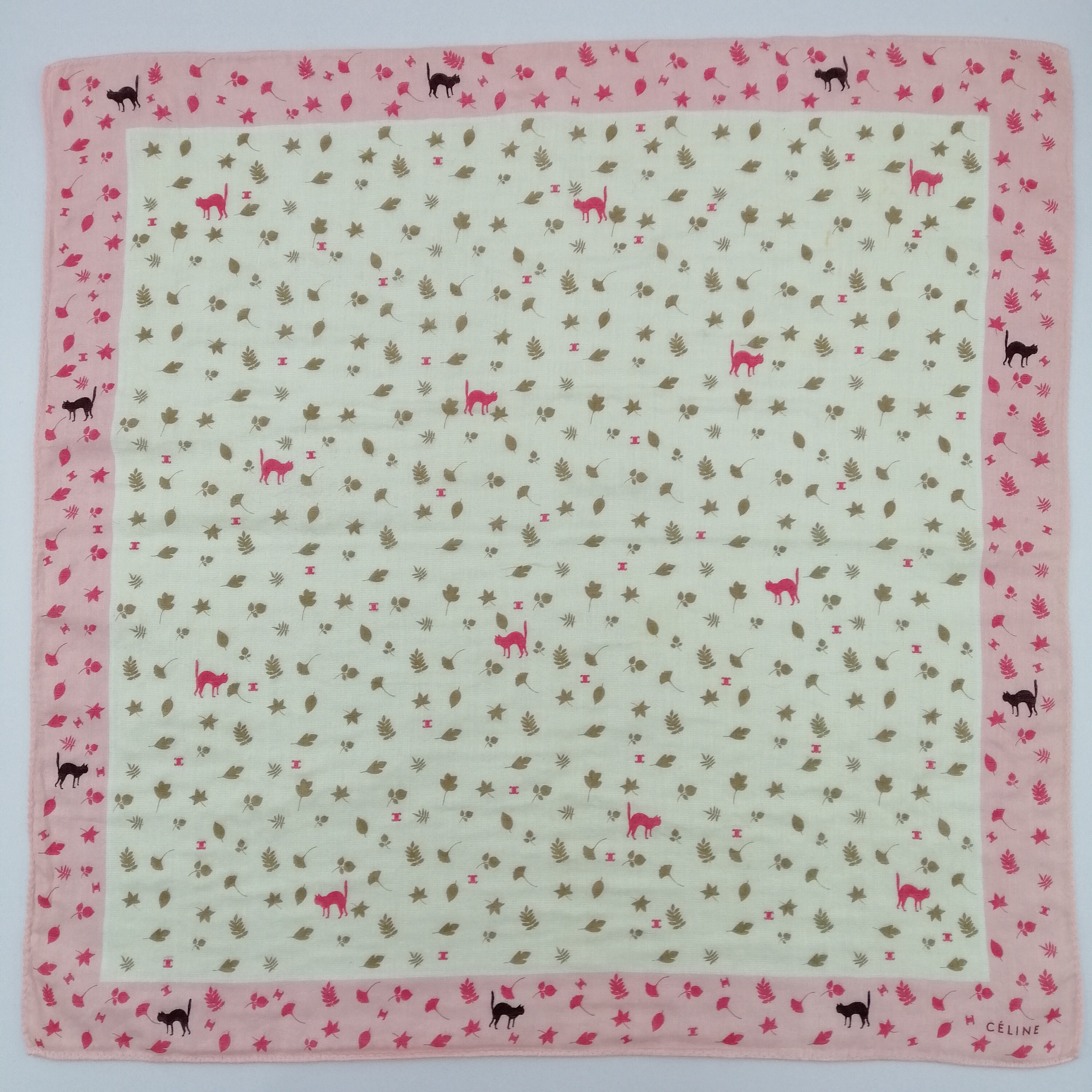 Pañuelo Celine vintage de los años 90, accesorios Celine Bandana ...