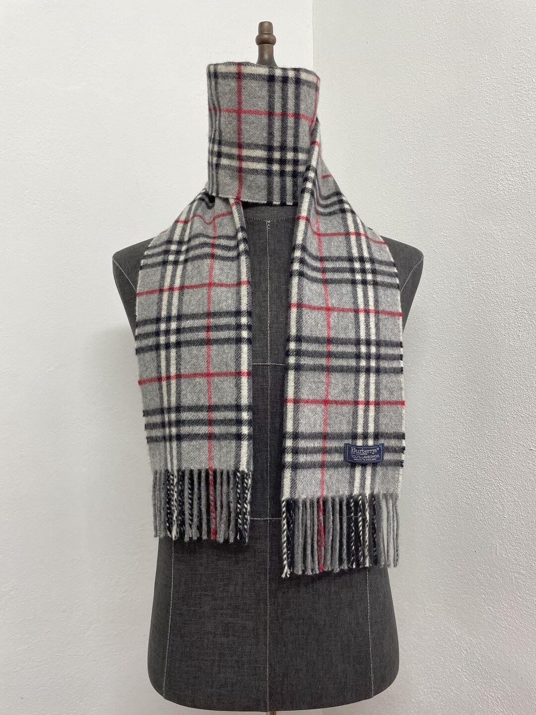 DEFECT - Vintage Burberry Scarf, Burberry Muffler, Burberry Accessories ...