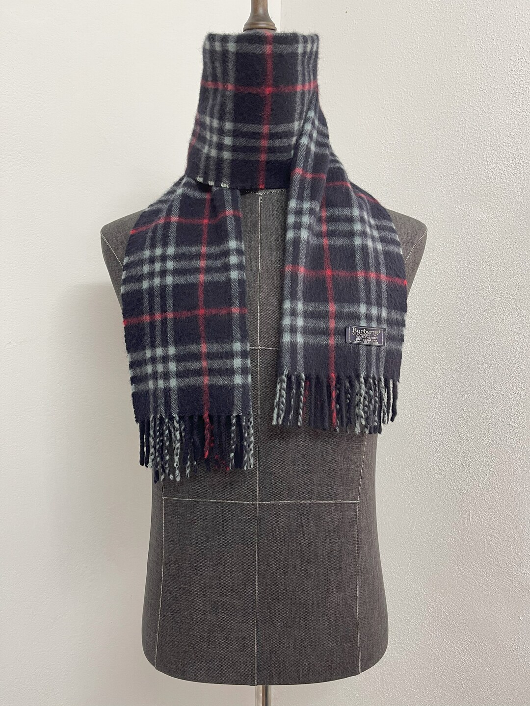 Vintage Burberry Scarf, Burberry Muffler, Burberry Wool, Burberry ...