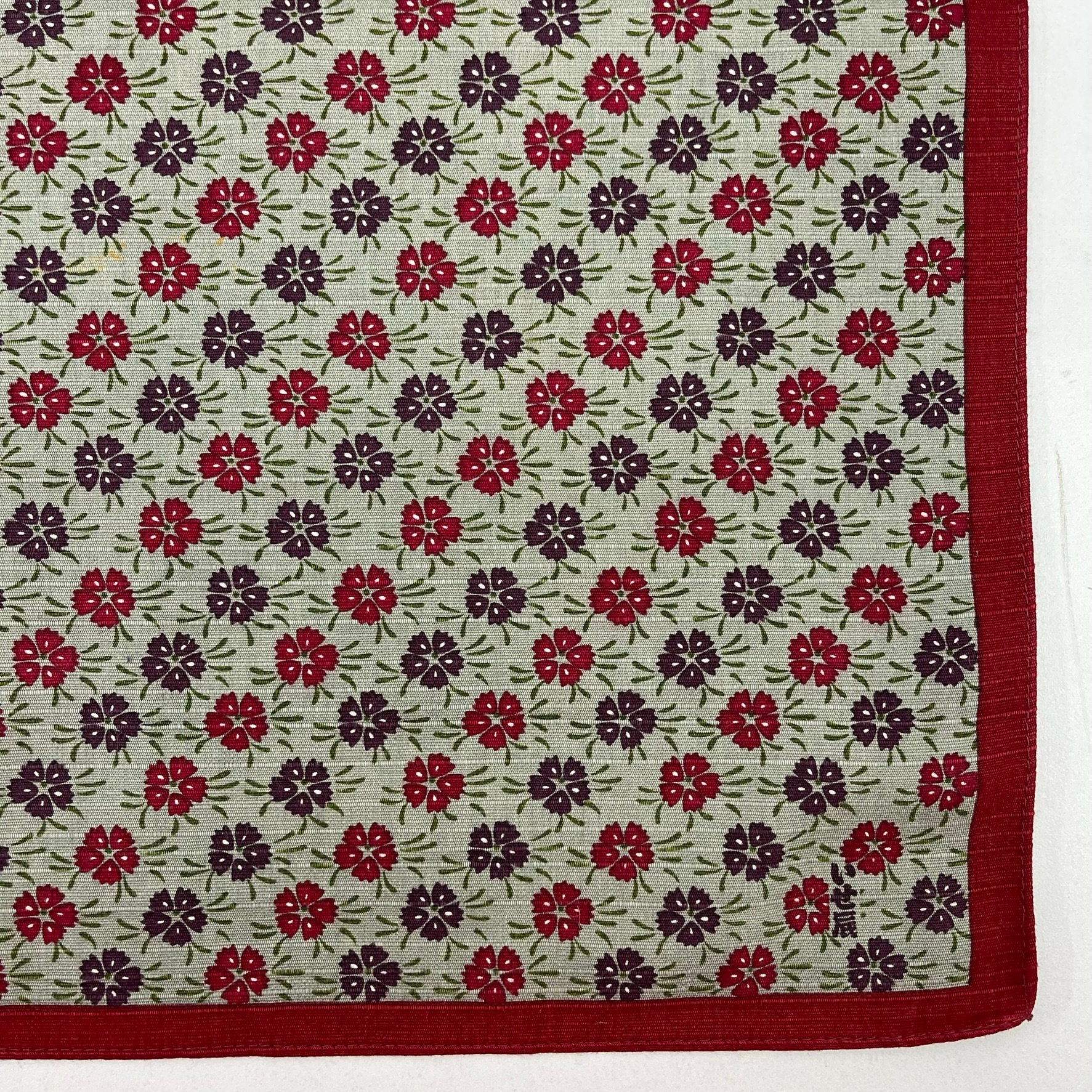 Vintage Japanese Furoshiki Handkerchief: Floral Cotton Art - Etsy