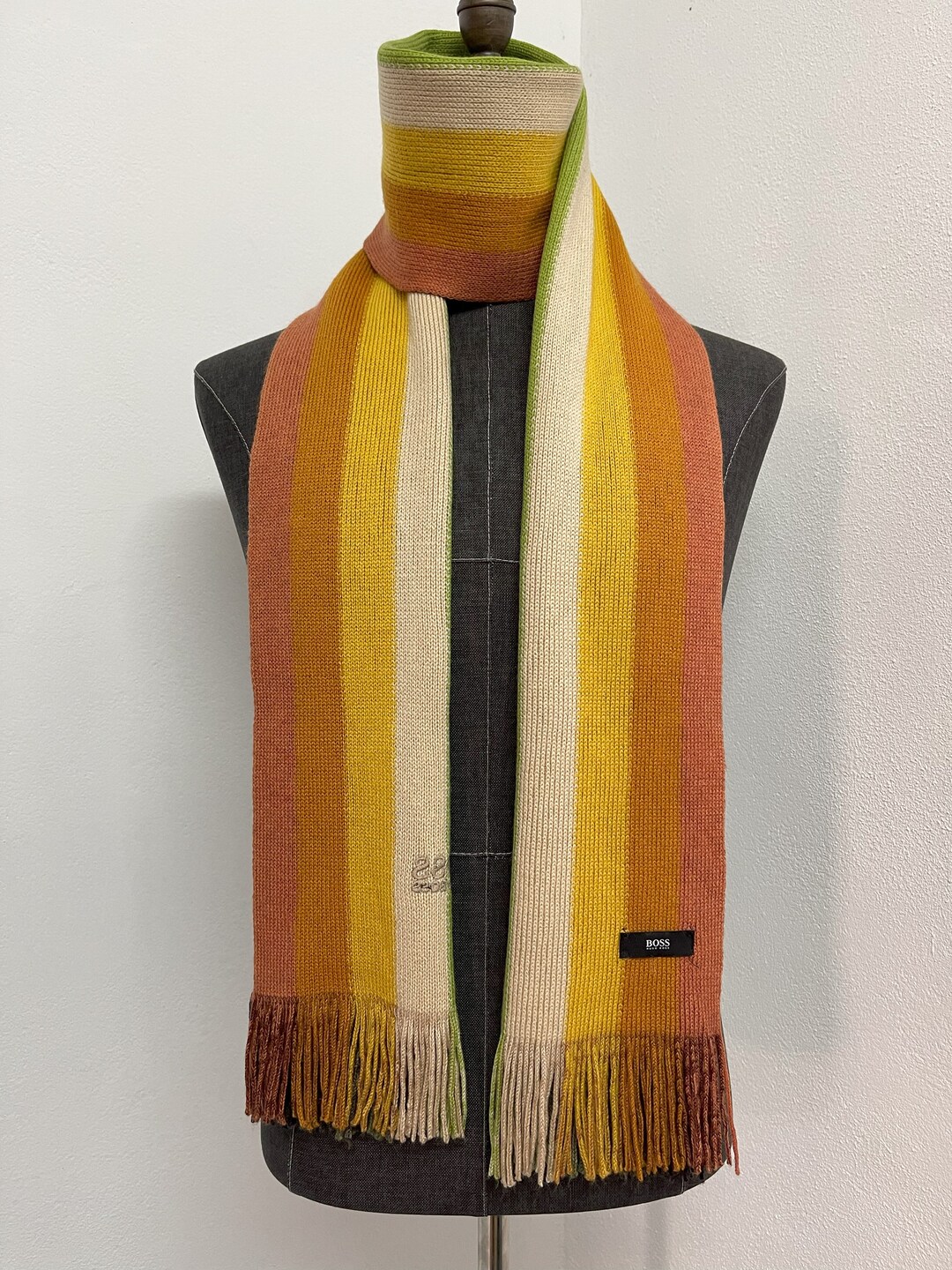 Vintage Hugo Boss Scarf, Hugo Boss Muffler, Hugo Boss Scarves, Hugo ...