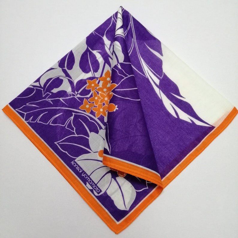 Vintage Kansai Yamamoto Handkerchief: Floral Pocket Square - Etsy