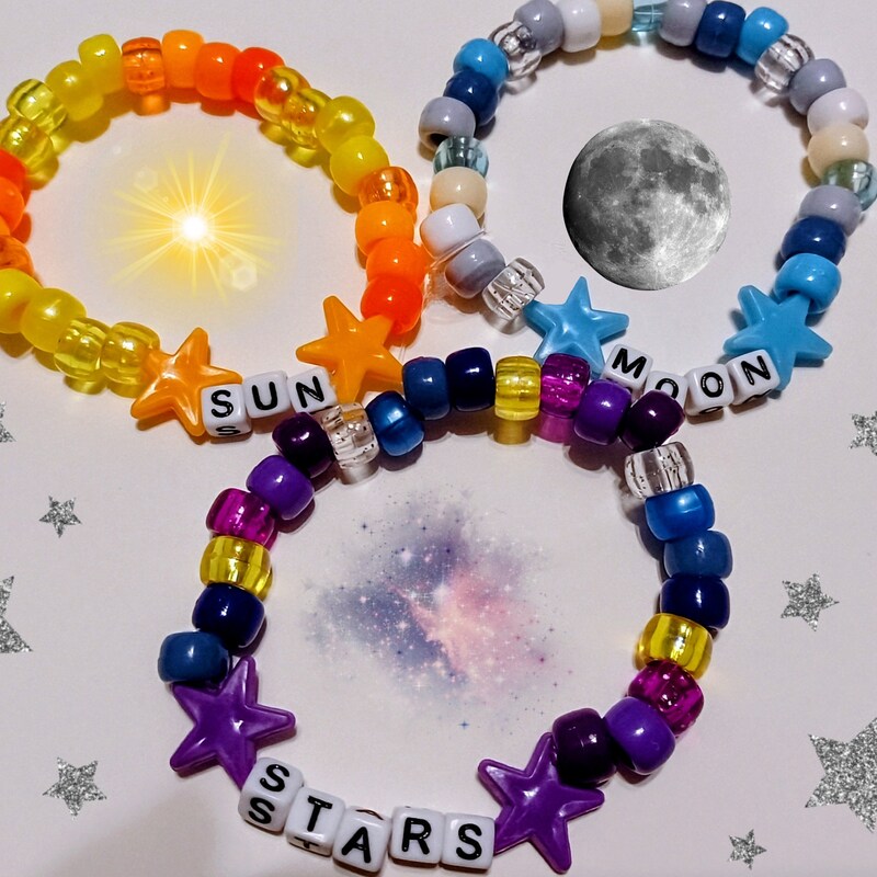 Stars and Moon Bracelets - Etsy