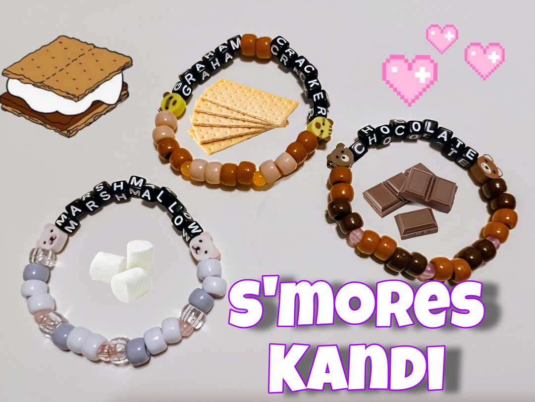 Matching S'mores Friendship Bracelets for Three Best Friends: Chocolate ...