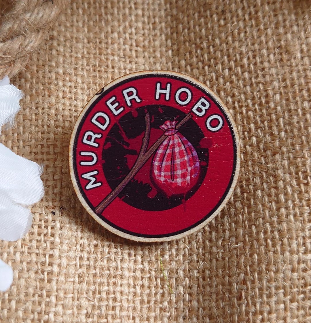 Murder Hobo Wooden Pin Badge - Etsy