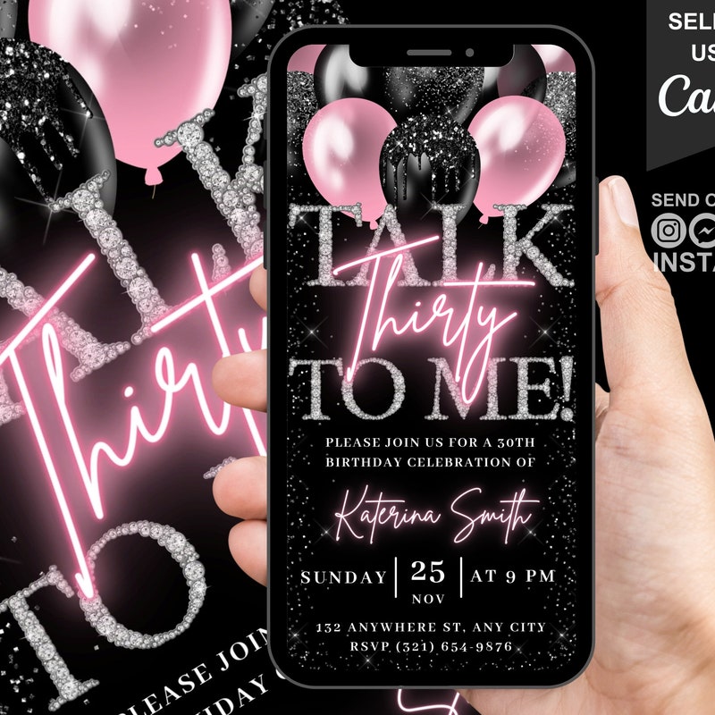30th Birthday Invite - Etsy