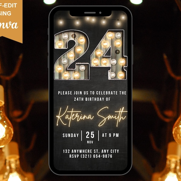 24th Birthday - Etsy