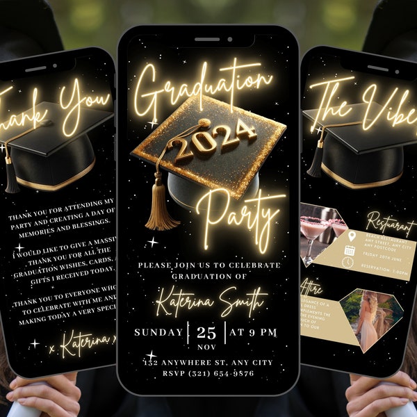 Graduation Party Animated Invitation - Etsy