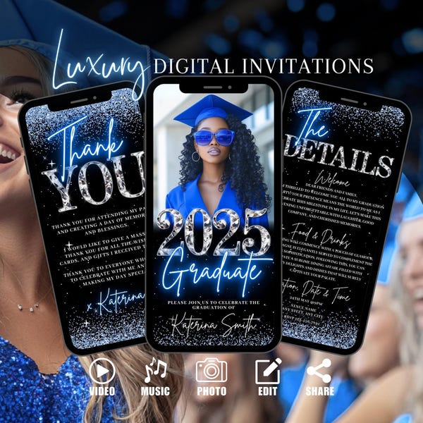 Blue Graduation - Etsy