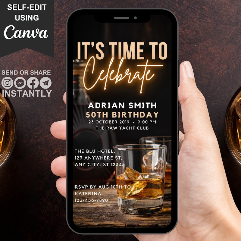 Mens Birthday Invitations - Etsy