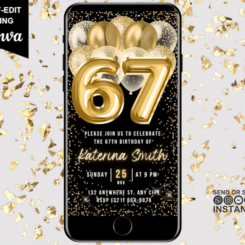 67th Birthday Svg - Etsy