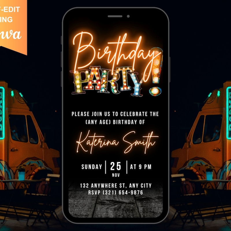 Virtual Party Invitation - Etsy