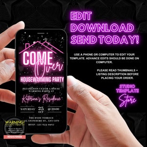 Digital Housewarming Party Invitation, Animated Come Over House Warming ...