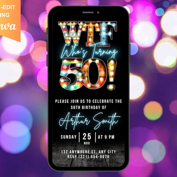 Wtf Who is Turning 50 - Etsy