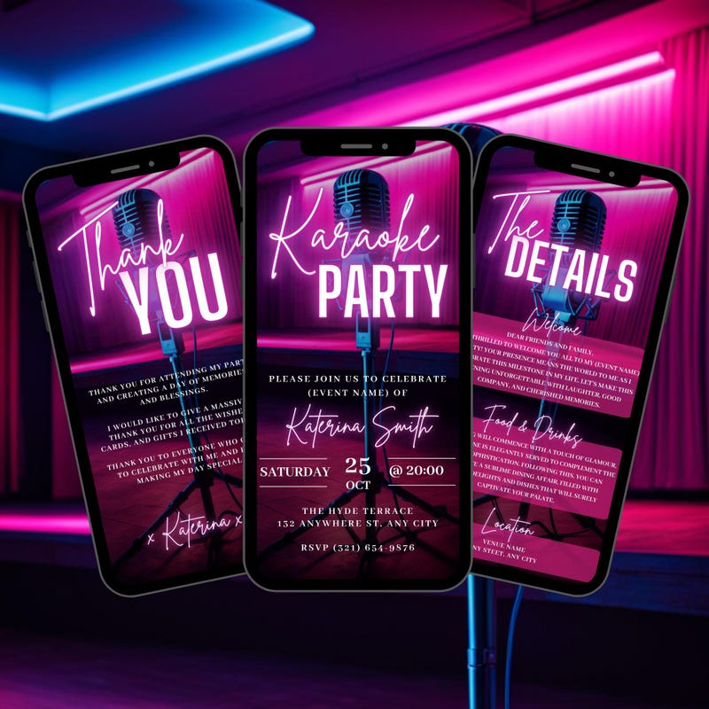 Karaoke Birthday Theme - Etsy