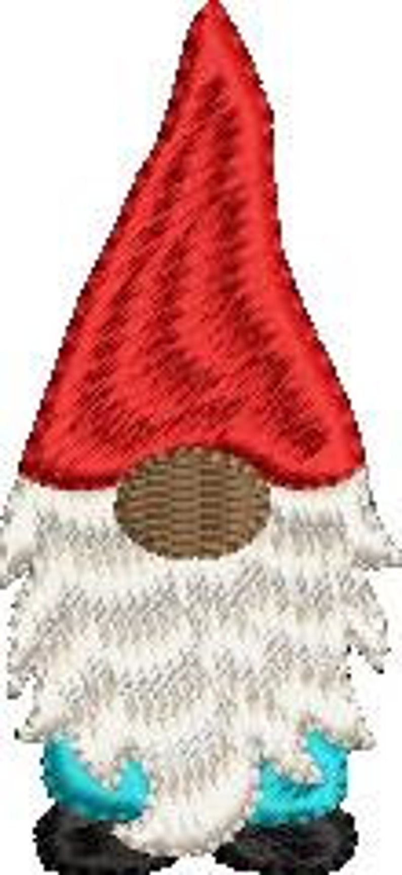 DIGITAL FILE* Simple Small Gnome Tomte Fill Stitch Pattern for ...
