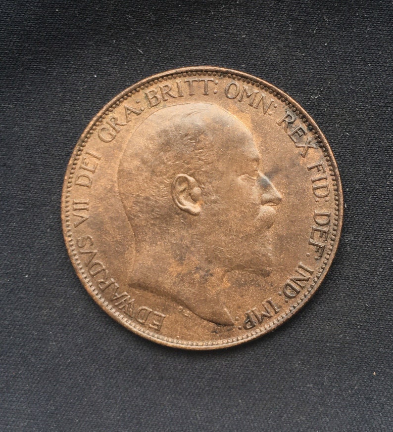 A Pleasing Edward V11 *1902* UNC Penny - Old British Coins - Etsy