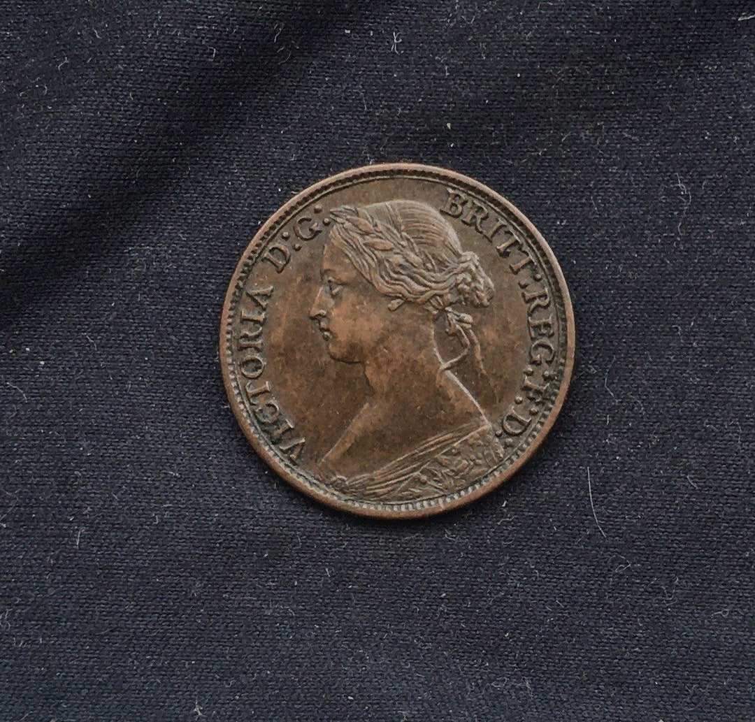 Quality Victoria *1864* Farthing GEF - Young Head / British Coins - Etsy