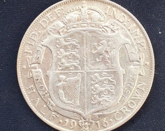 WW1 George V 1918 Silver Half Crown UNC / British Coins - Etsy