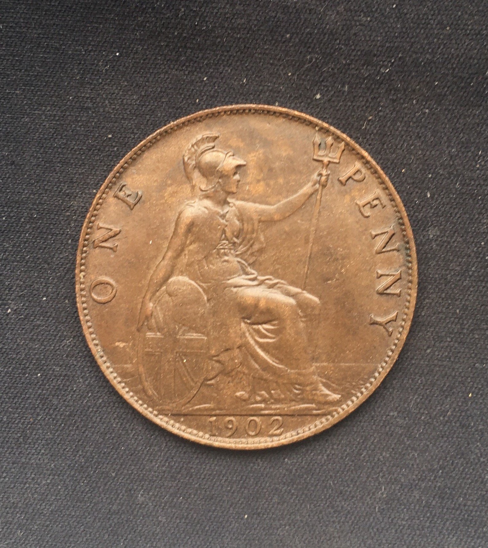 A Pleasing Edward V11 1902 UNC Penny Old British Coins - Etsy