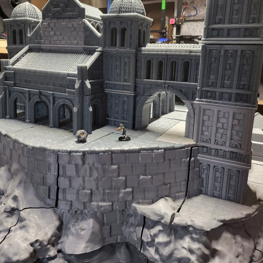 Mountain Hall & Towers, Ivory Citadel, Ivory Hall, Mountain City, LOTR ...