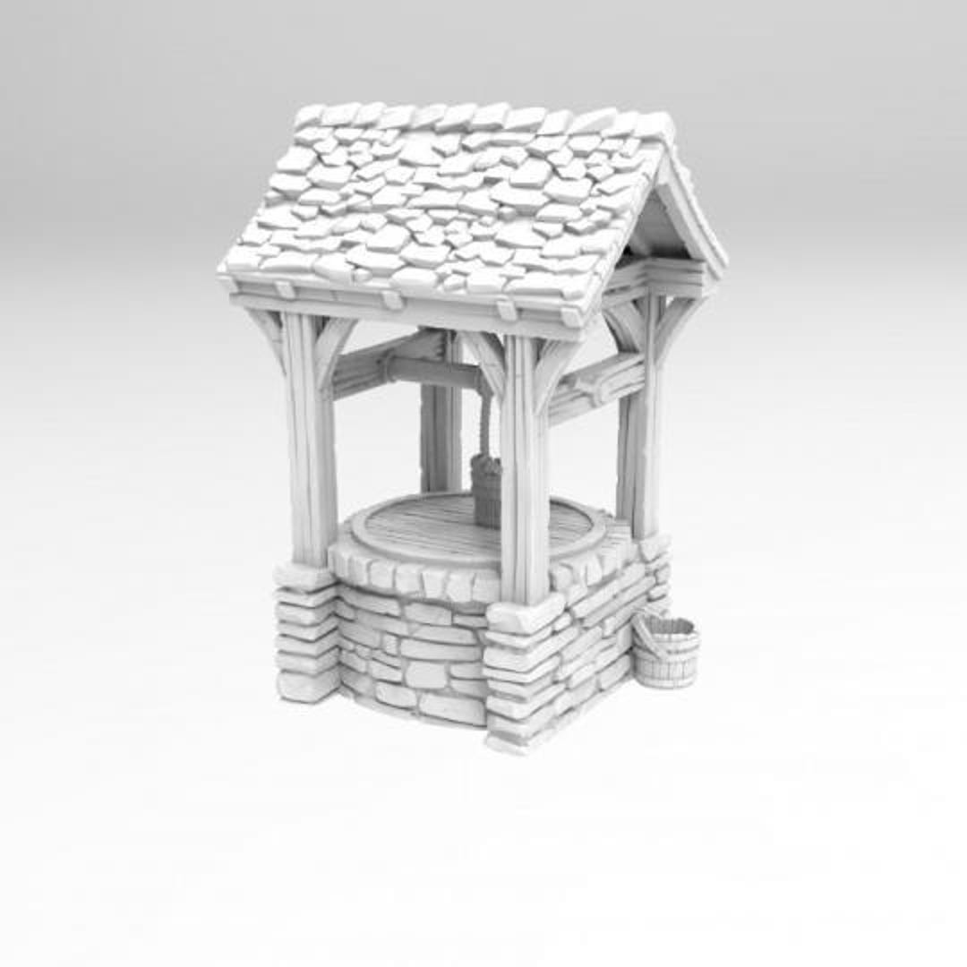 Water Well Rustic Medieval Accessory for Dnd, Pathfinder, and Wargaming ...