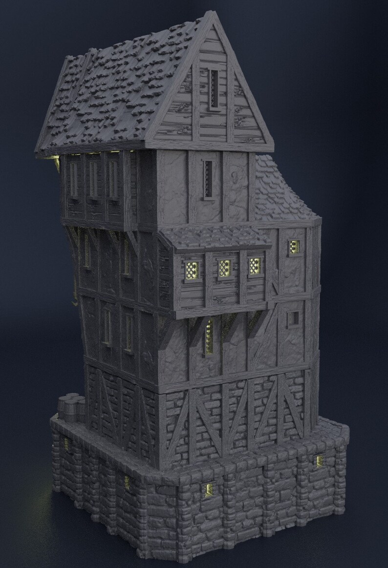 Medieval Seaside Warehouse Harbor House Harbor Warehouse - Etsy