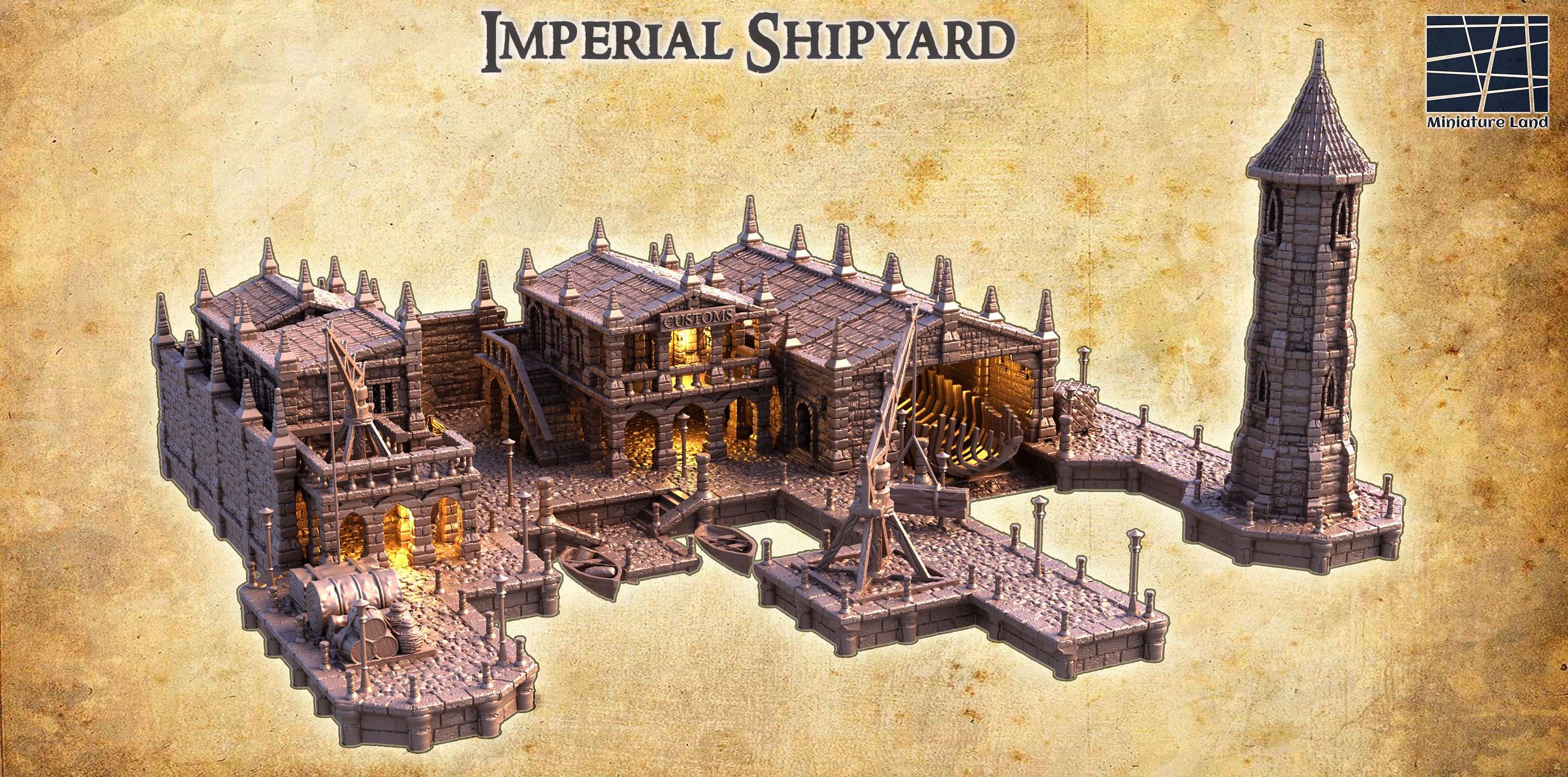 Imperial Shipyard, Shipwright, Docks, Lighthouse - Etsy
