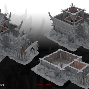 Great Hall of the Orc, Orc Hall, Orc Feasting Hall - Etsy