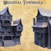 Medieval Town Hall, Massive Town Hall Building - Etsy