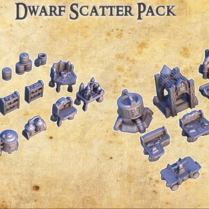 Dwarf Scatter Pack: Fantasy Dwarven Furnishings for D&D, Model ...