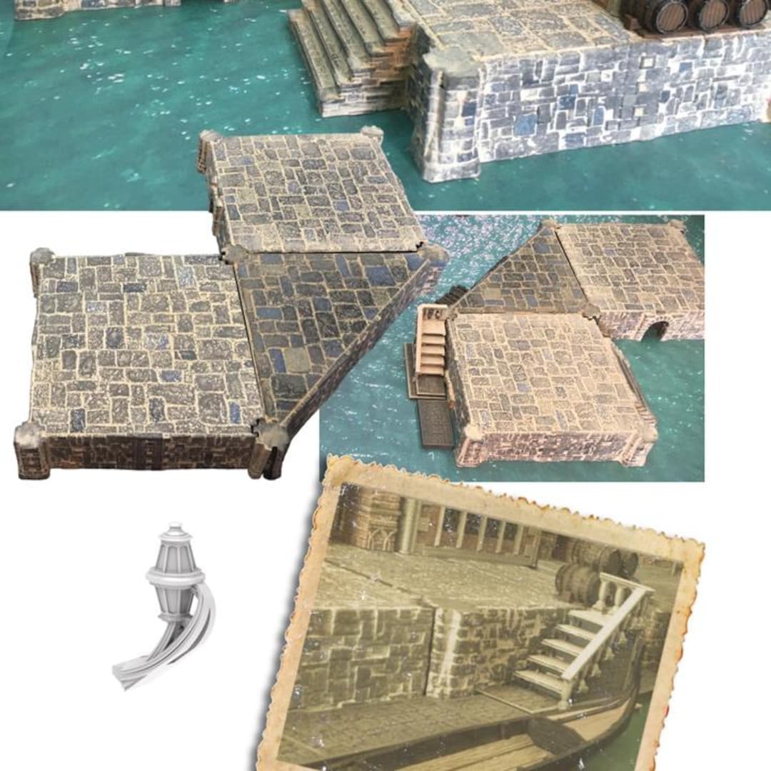 Modular Canal System: Historical Dockside Terrain for Tabletop Gaming ...