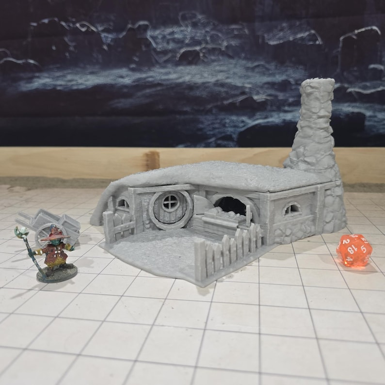 Hobbit Burrow Set of 7, Large Hobbit Houses, Hobbit Village - Etsy