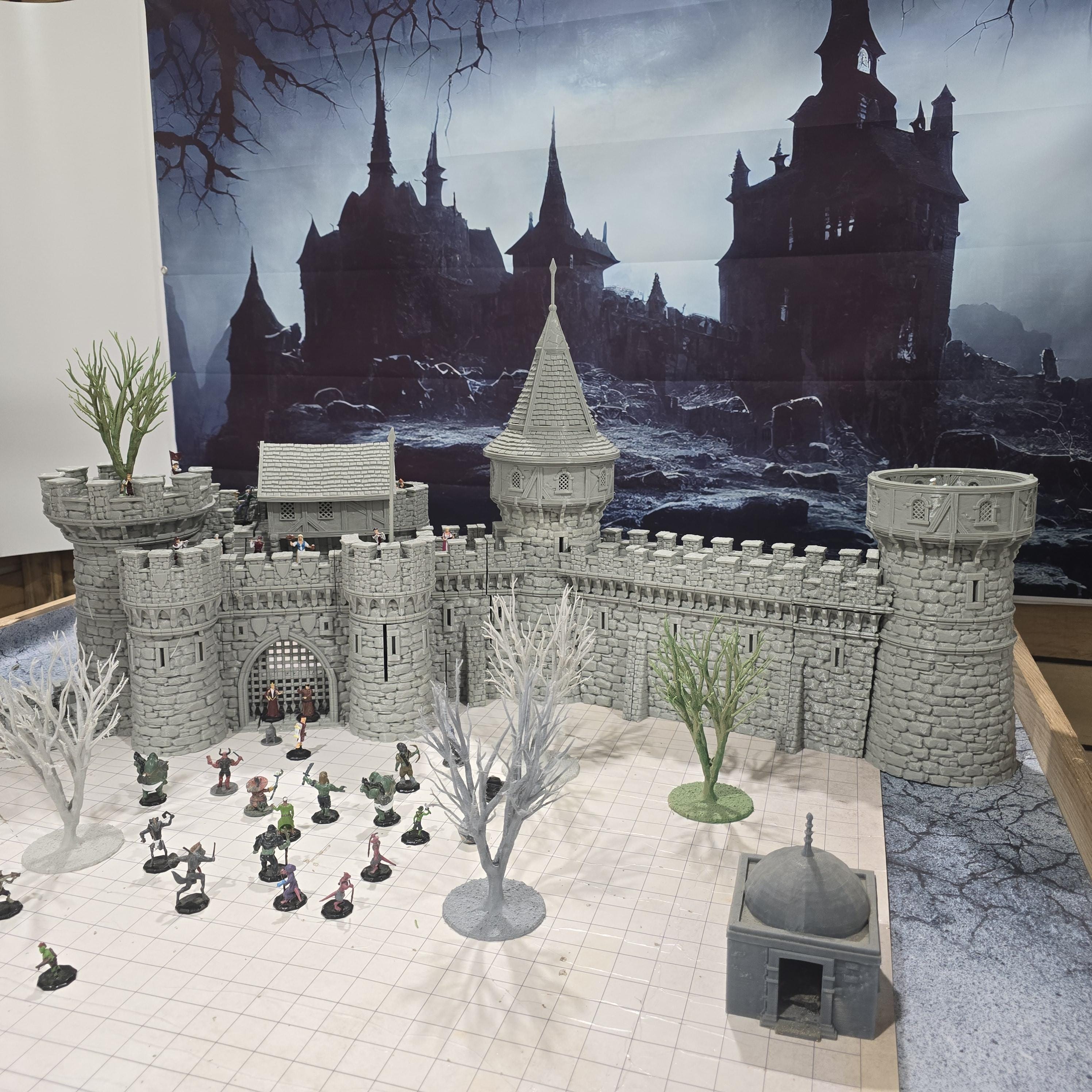 Castle Argent Gate & Towers, Walls, 28mm, Breton Borders, Castle Gate ...