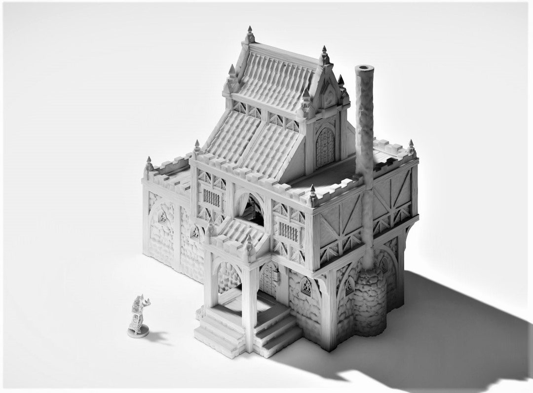 Barenhole Commoner House 28mm Terrain Dungeons and Dragons 28mm Terrain ...