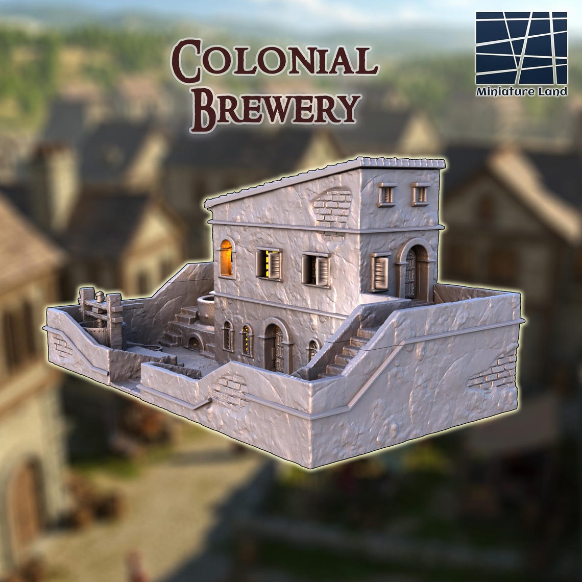 Colonial Brewery: Early American Tavern 28MM Tabletop Terrain, Model ...