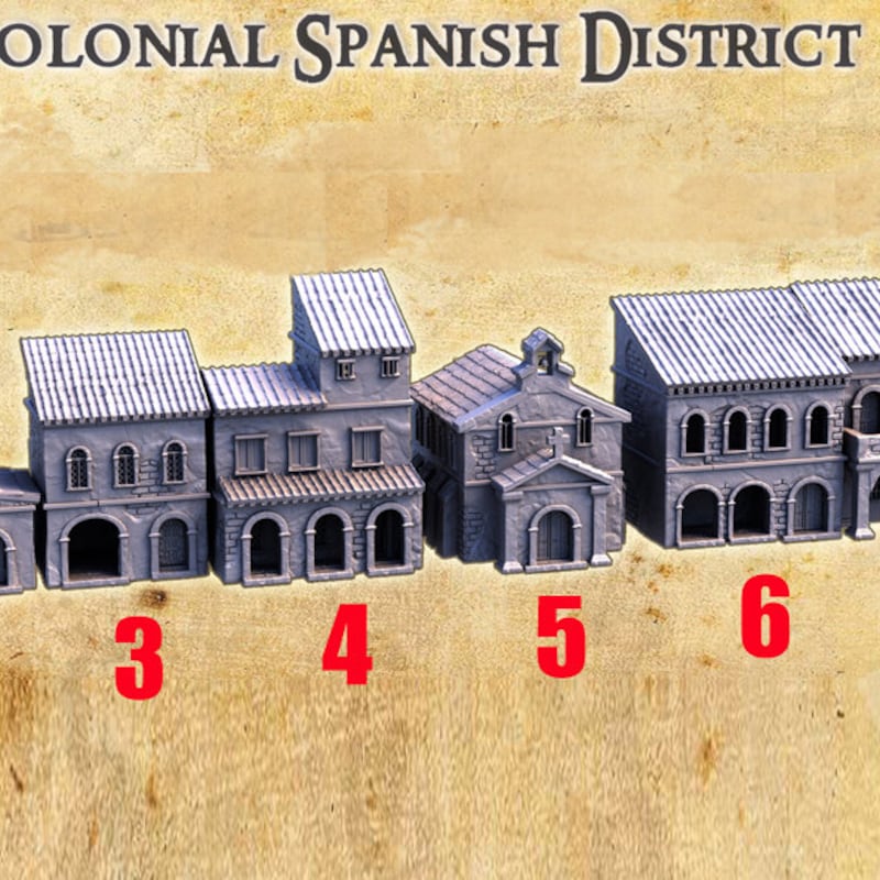 28mm Spanish Buildings - Etsy