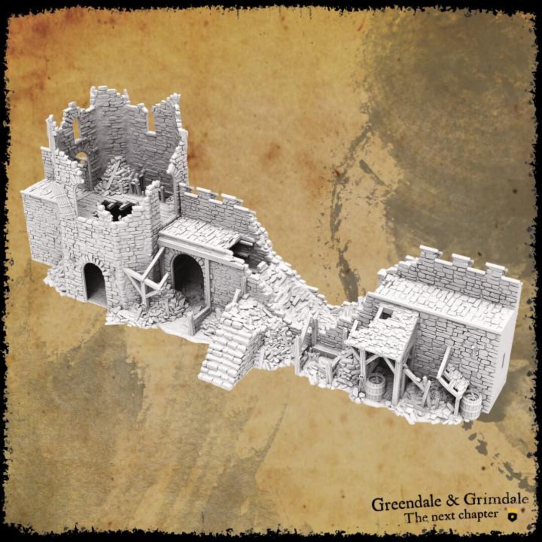 Stables & Storage Ruin for Dnd, Pathfinder, Bolt Action, Revolutionary ...