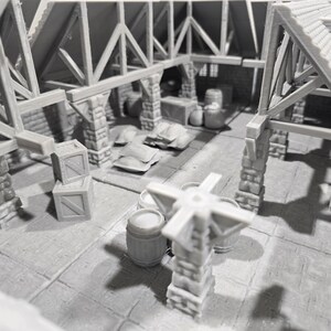 Warehouse 4 - Large - Modular - Dungeons and Dragons - 28mm Terrain ...
