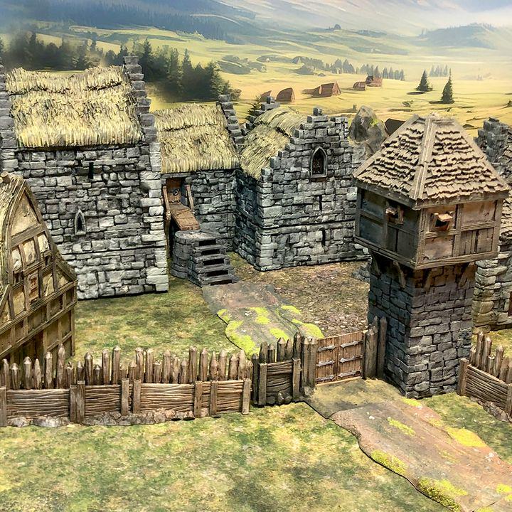 Knights Estate: Medieval Period Village Set for Historical Tabletop ...