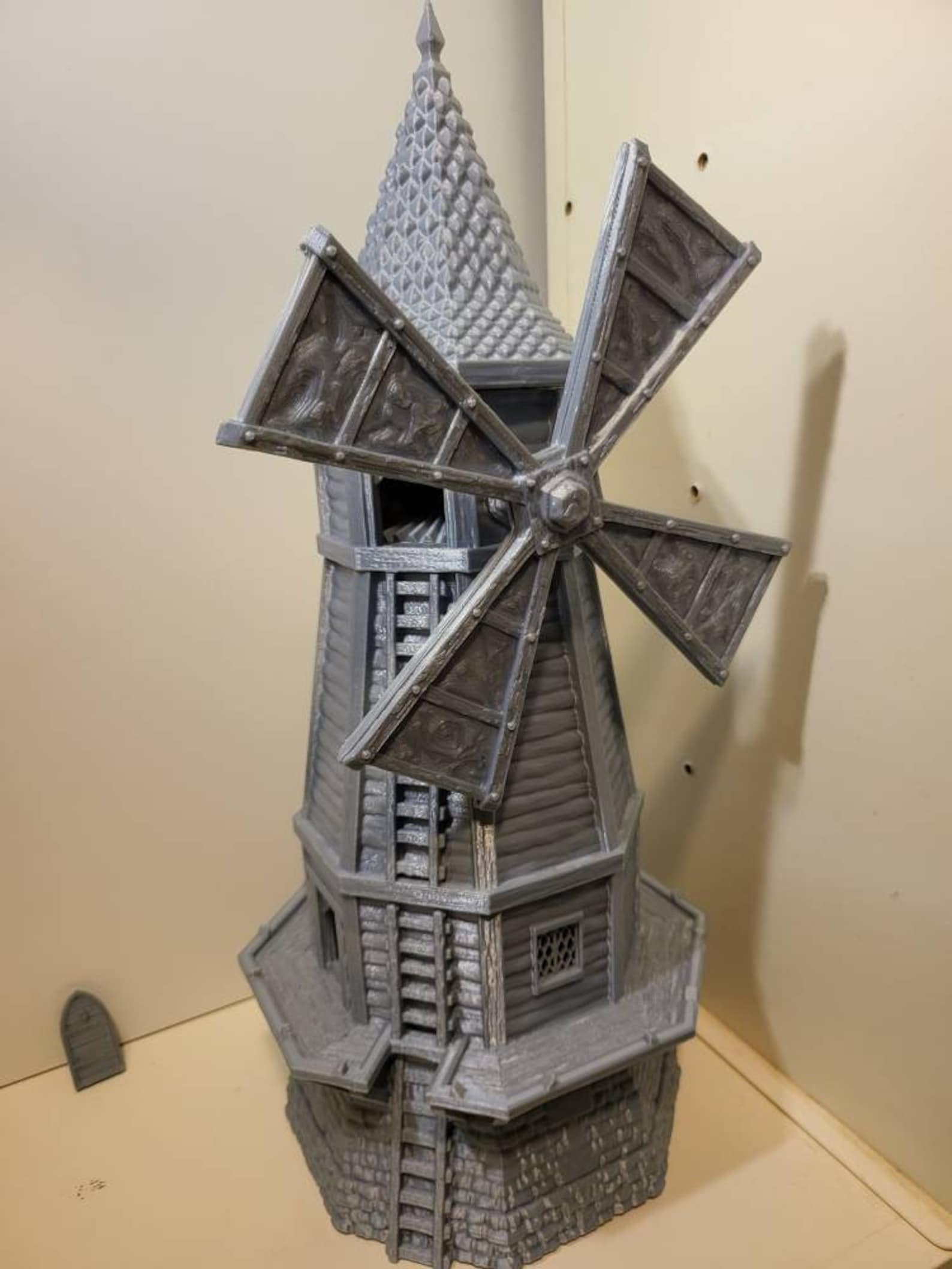 Medieval Windmill, Tabletop Terrain, Gaming Miniature, Tabletop Scenery ...