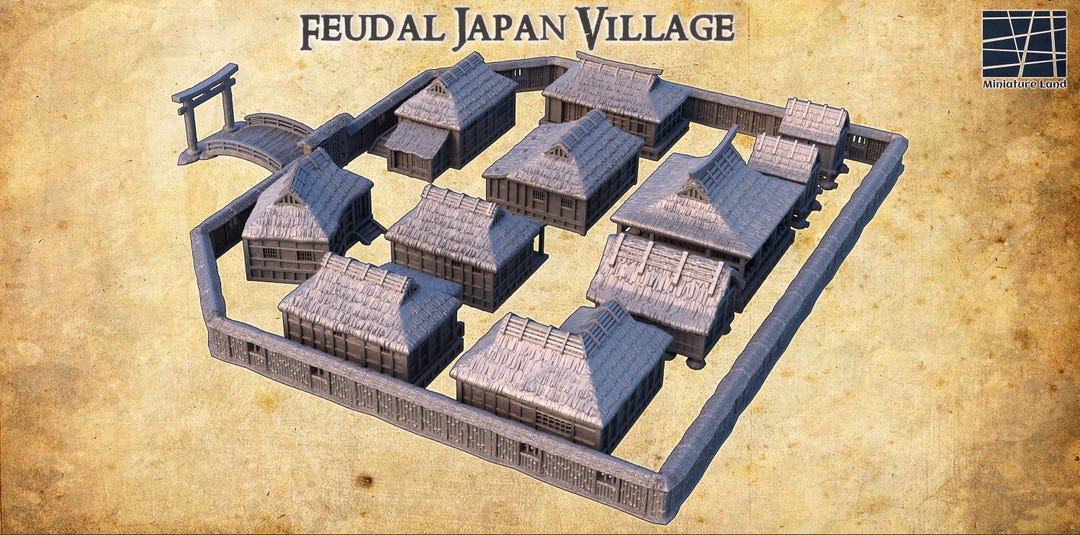 Feudal Japan Village: Sengoku Era Wooden Structures for Tabletop Rpgs ...