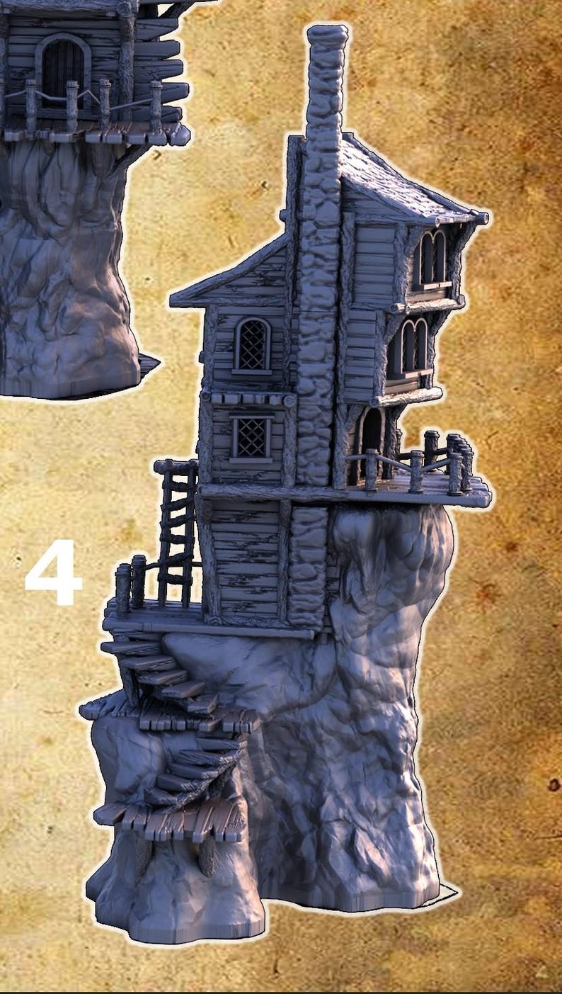 Cliffside Slum Houses - Complete Collection or Individual Pieces for ...
