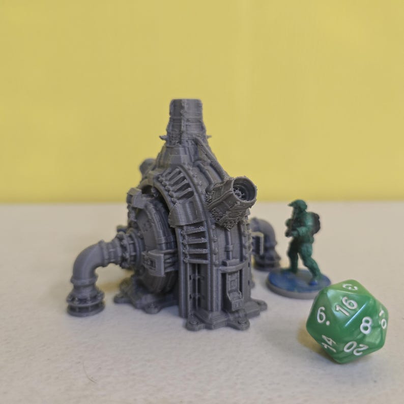 Grimdark Generators 28mm – 3D Printed Unpainted PLA Terrain Building ...