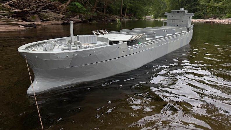 8ft Playable Cargo Ship: Modern Wargame Terrain, Removable Decks - Etsy
