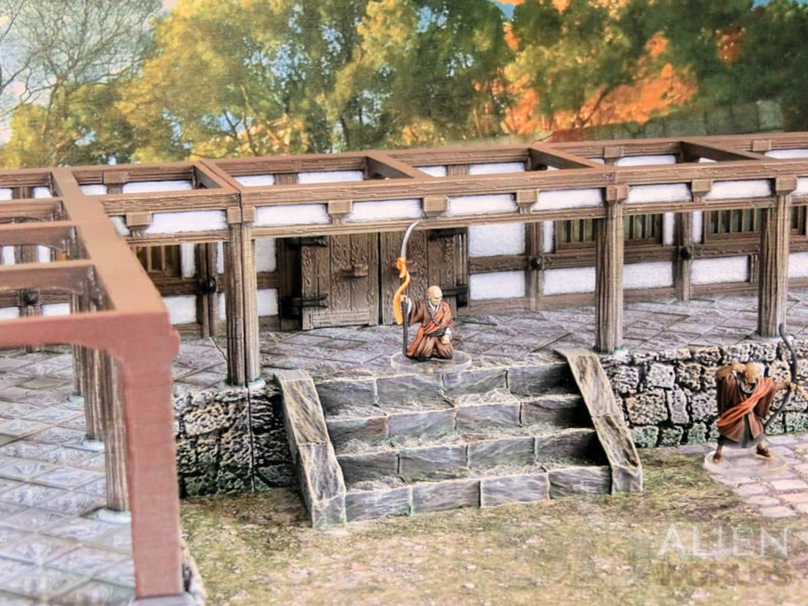 Samurai Temple Walls, Samurai Walls, Temple Walls, Dungeons and Dragons ...