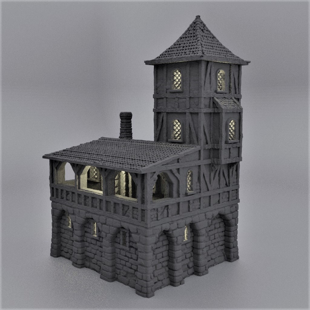 Village Prison: Medieval Watchtower With Dungeon Cells for Fantasy Role ...