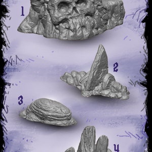 Jagged Cliffs, Stone Terrain, Crags Cliffs ,10 Pcs, Stone Outcrops ...