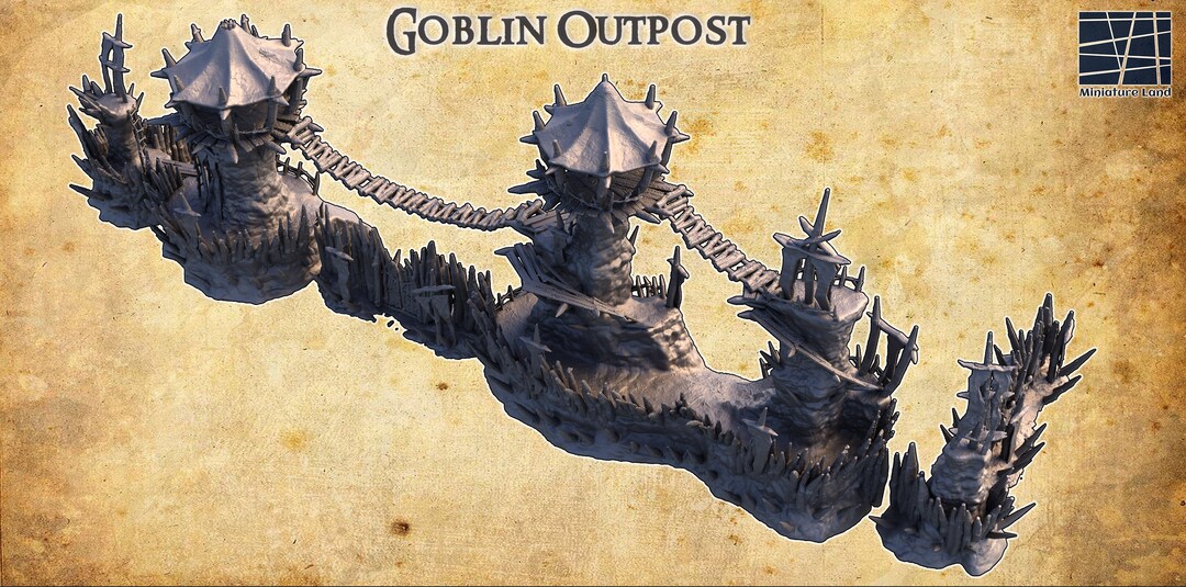 Goblin Outpost 28 MM, Goblin Walls - Etsy