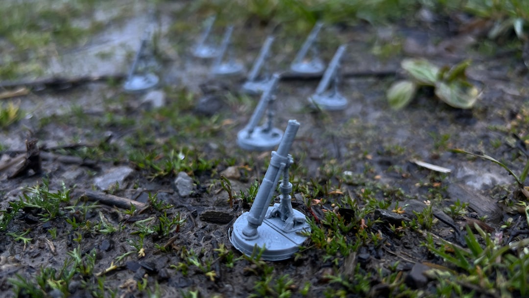 M2 60mm Basic Mortar Set for Tabletop Wargaming - Set of 10 Artillery ...